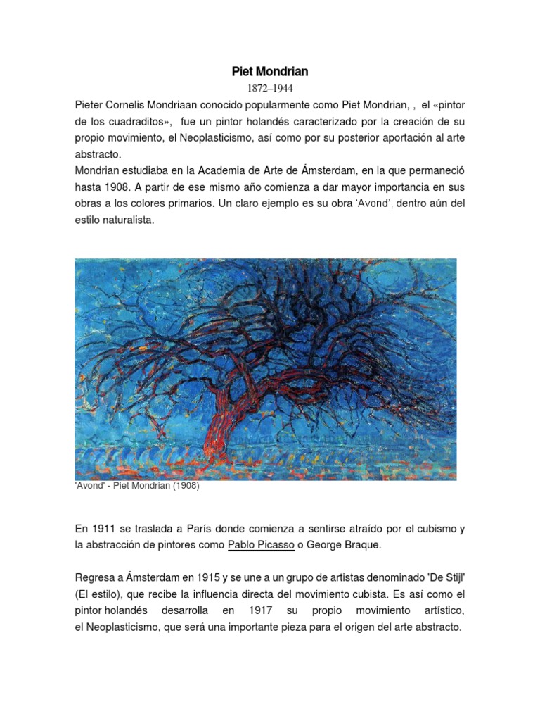 árbol De Piet Mondrian