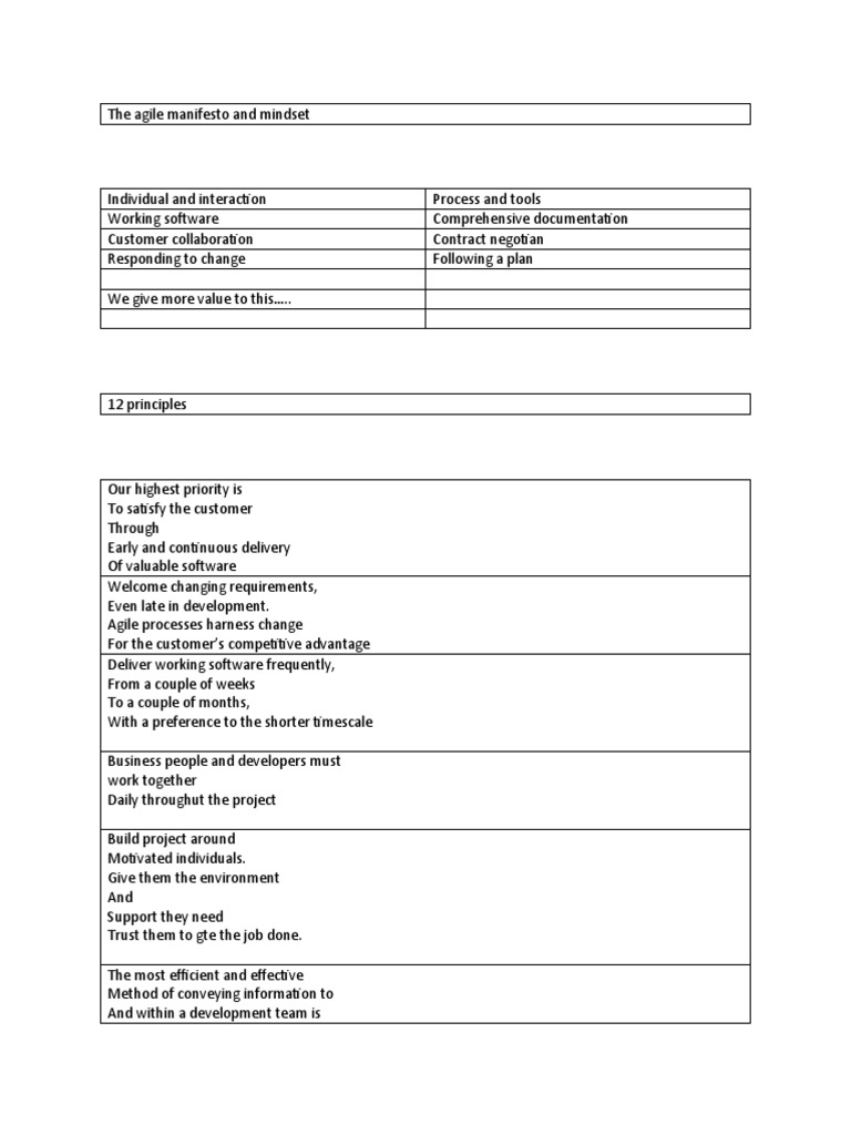 Agile Notes | PDF | Agile Software Development | Business