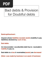 Bad Debts and Provisions Explained | PDF | Debits And Credits | Bad Debt