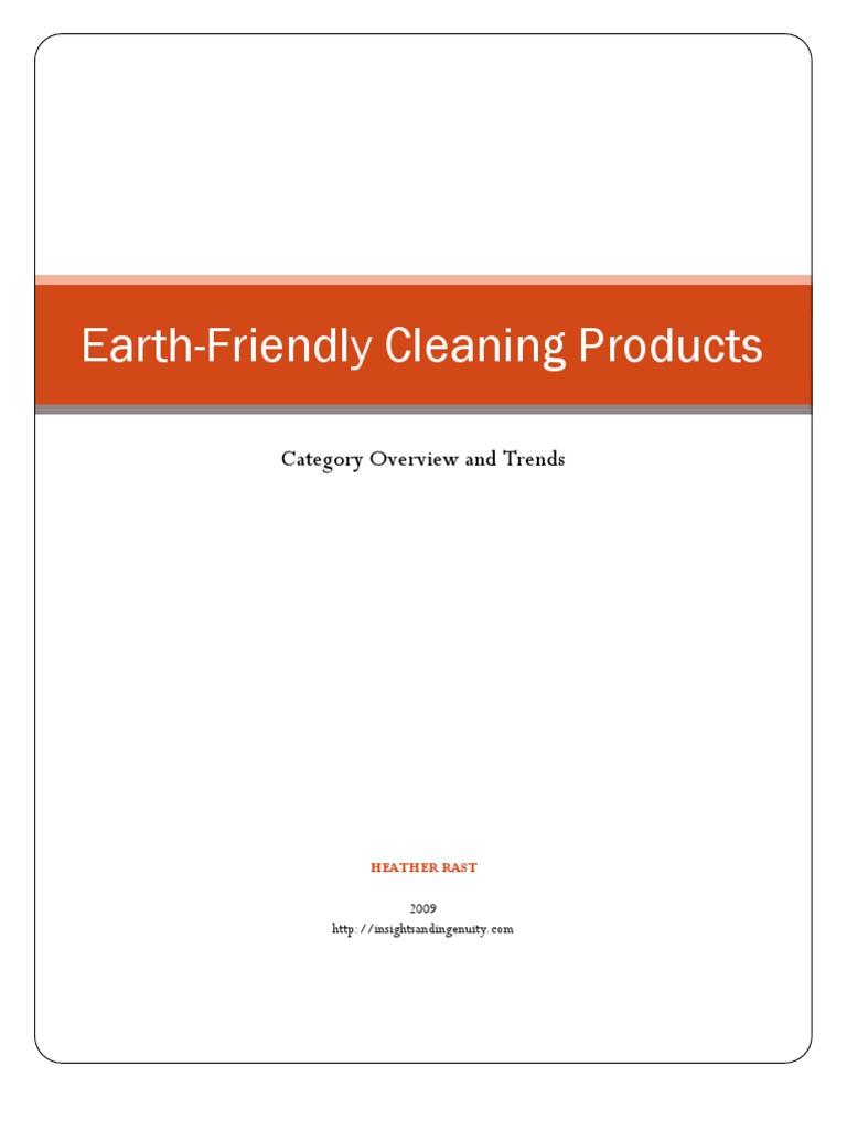 Earth-Friendly Cleaning Products | PDF | Brand | Digital Marketing