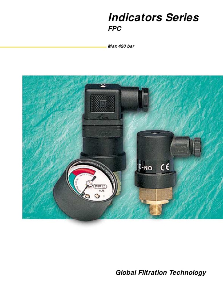 Filter Condition Indicators: Specifications and Applications for Parker ...