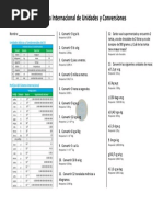 Ejercicios de La Regla de Tres y Tabla de Conversiones | PDF | Pie ...