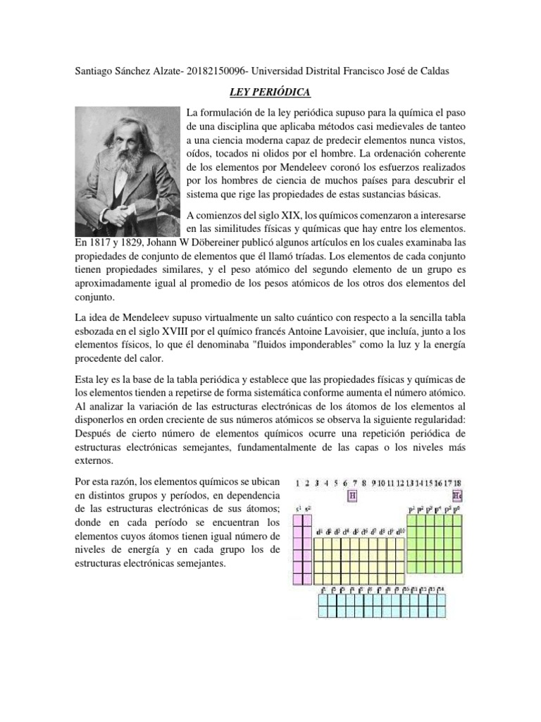 Ley Periódica PDF | PDF