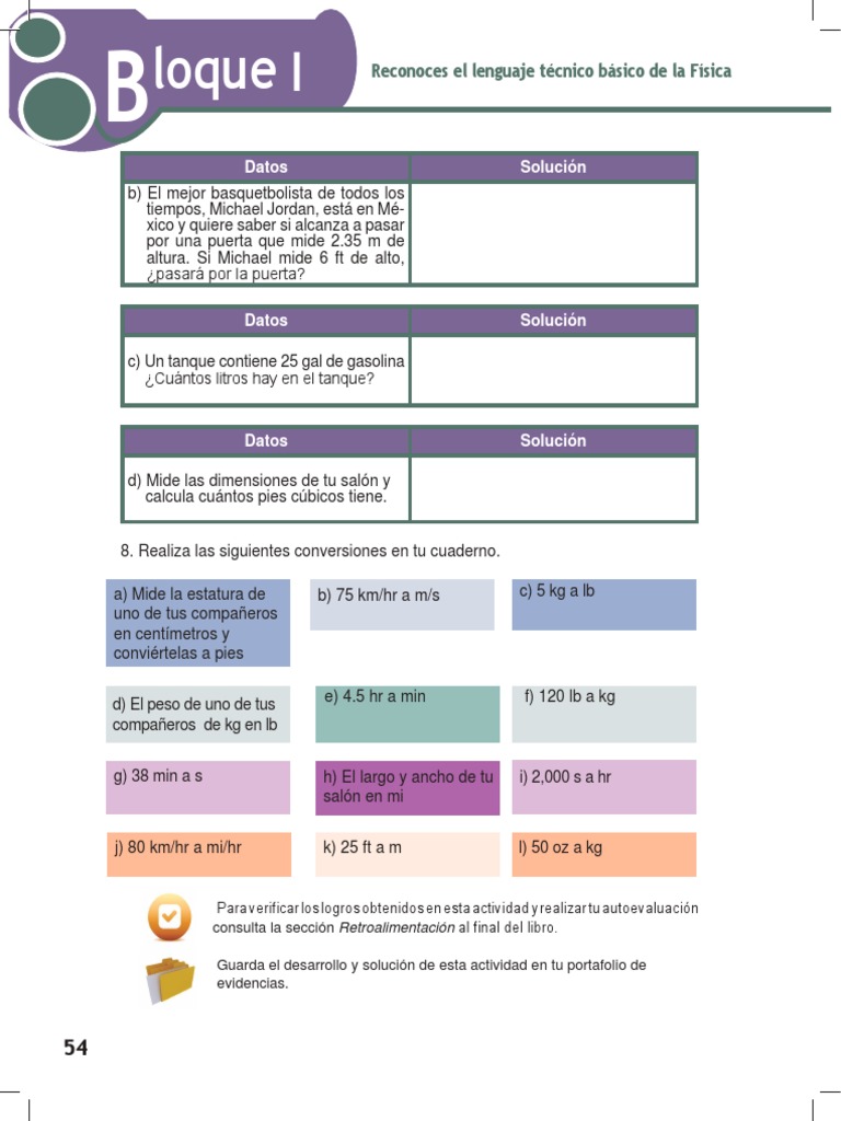 Ejercicio de Conversiones para Entregar PDF | PDF | Ciencia y matemáticas