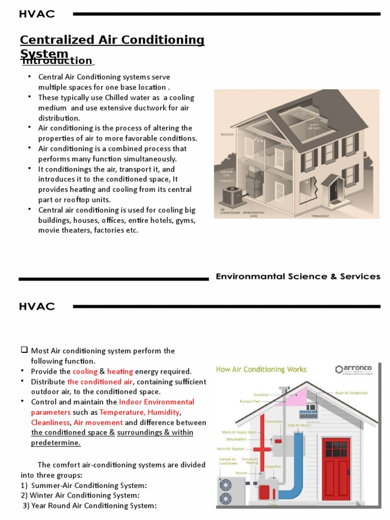 Hvac - Centralized AC System | PDF | Air Conditioning | Transport Phenomena