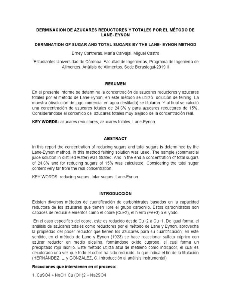 Lane Eynon | PDF | Valoración | Química