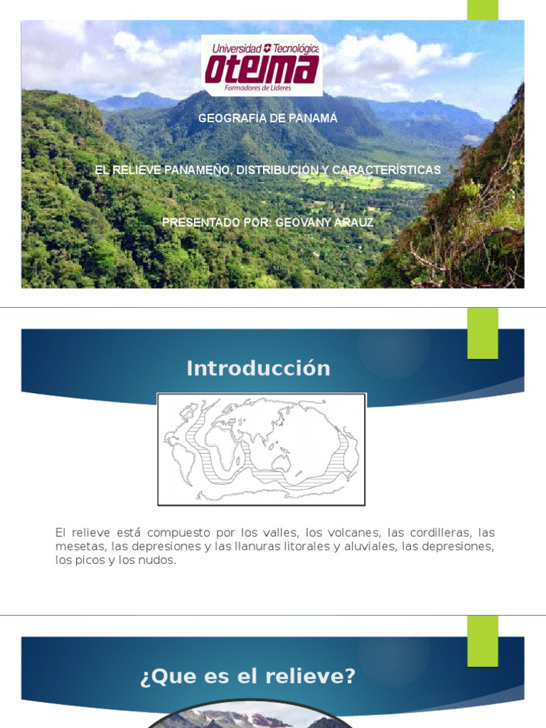El Relieve Panameño, Distribución y Características | PDF | Terreno ...