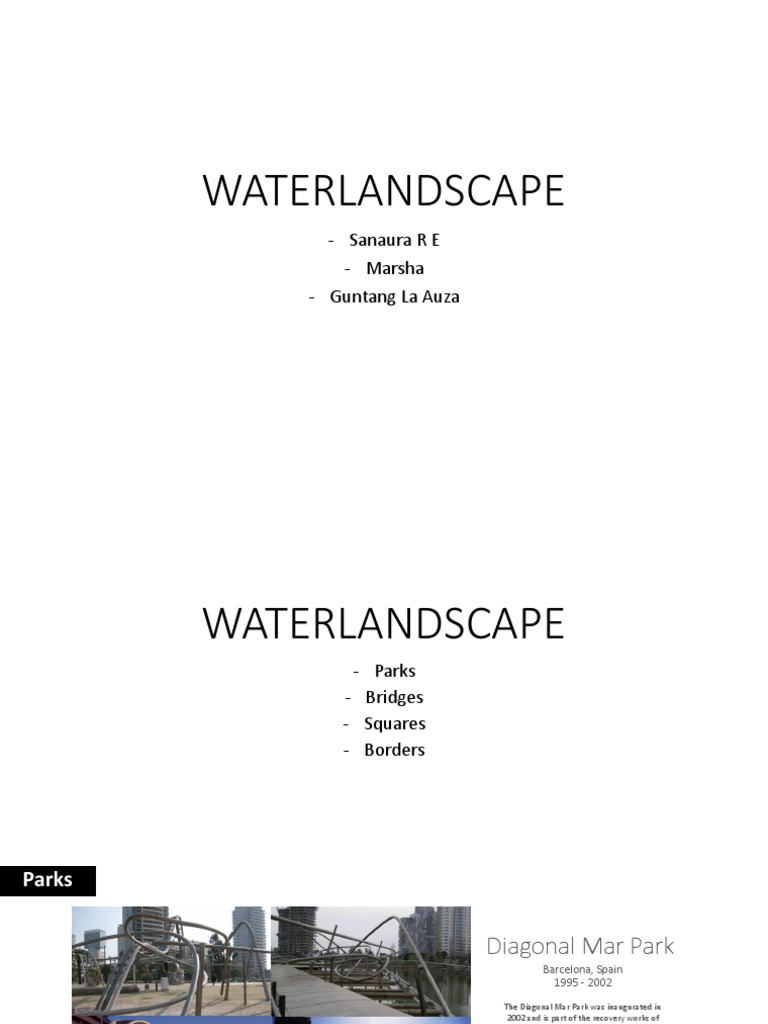 Water Landscape | PDF | Natural Environment | Earth Sciences