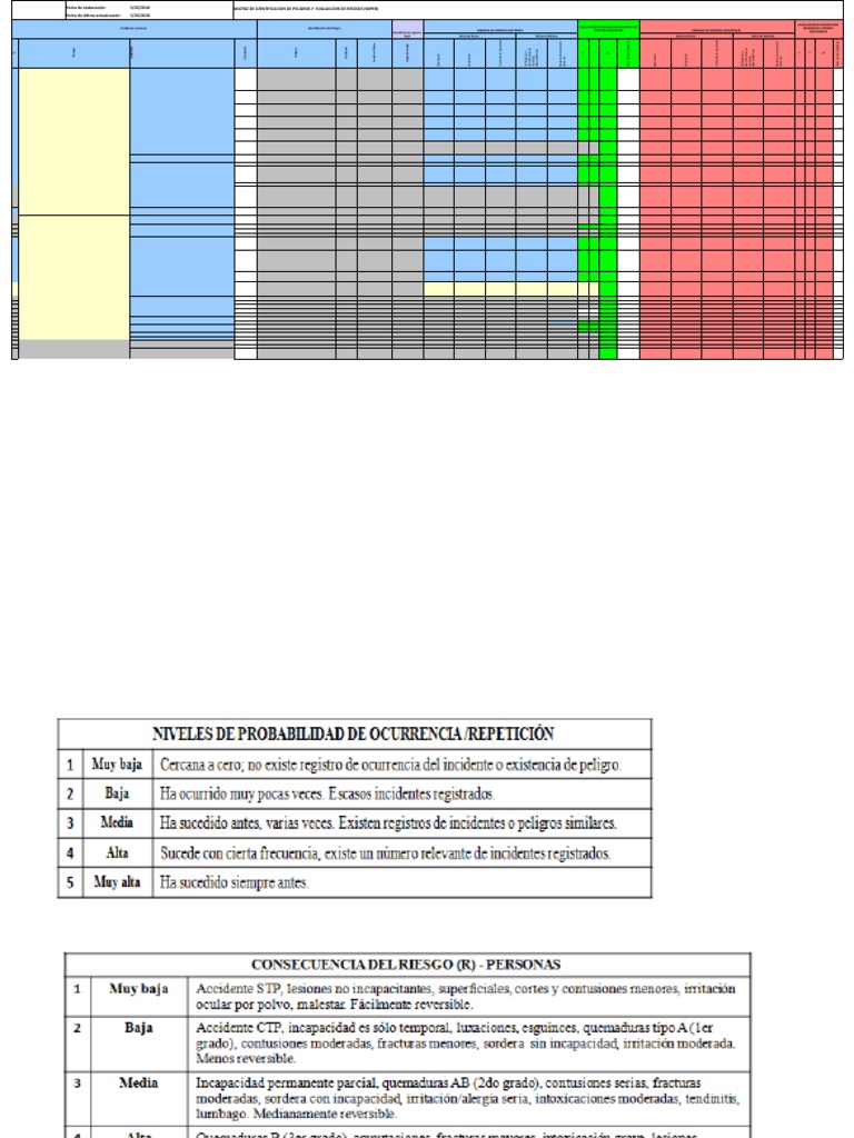 ANEXO N°1 - Matriz MIPER | PDF | Business | Bienestar