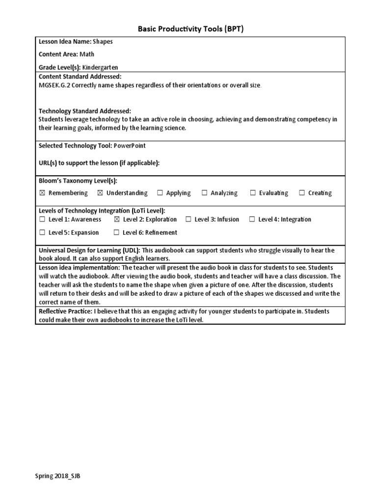 Basic Productivity Tools (BPT) | PDF