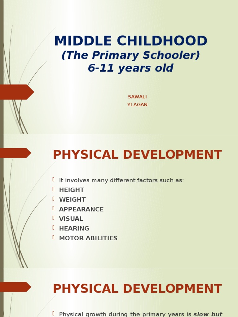 Physical Development in Primary School-Aged Children: Growth, Motor ...