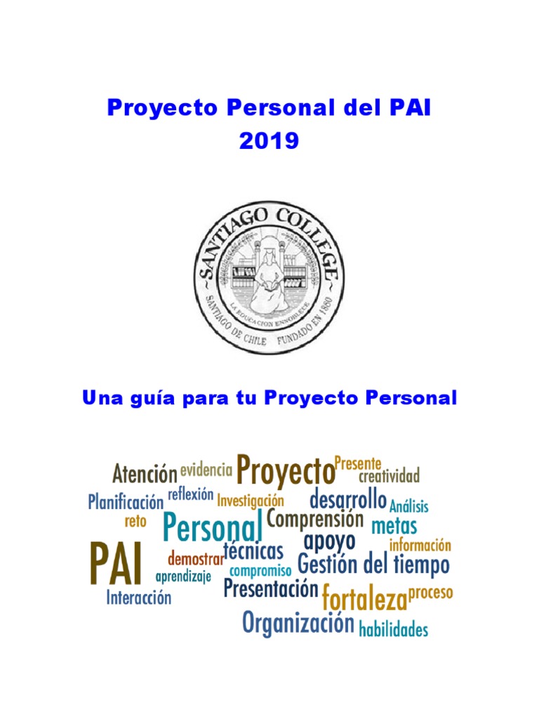 Guía completa para tu Proyecto Personal PAI | PDF | Evaluación ...