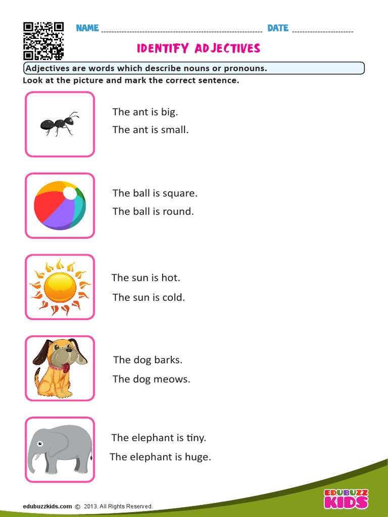 1 Identify-Adjectives PDF | PDF