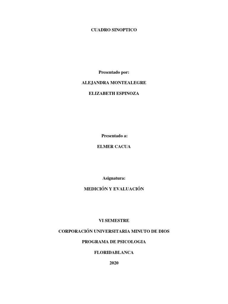 CUADRO SINOPTICO-Grupal | PDF | Comportamiento | Psicoterapia