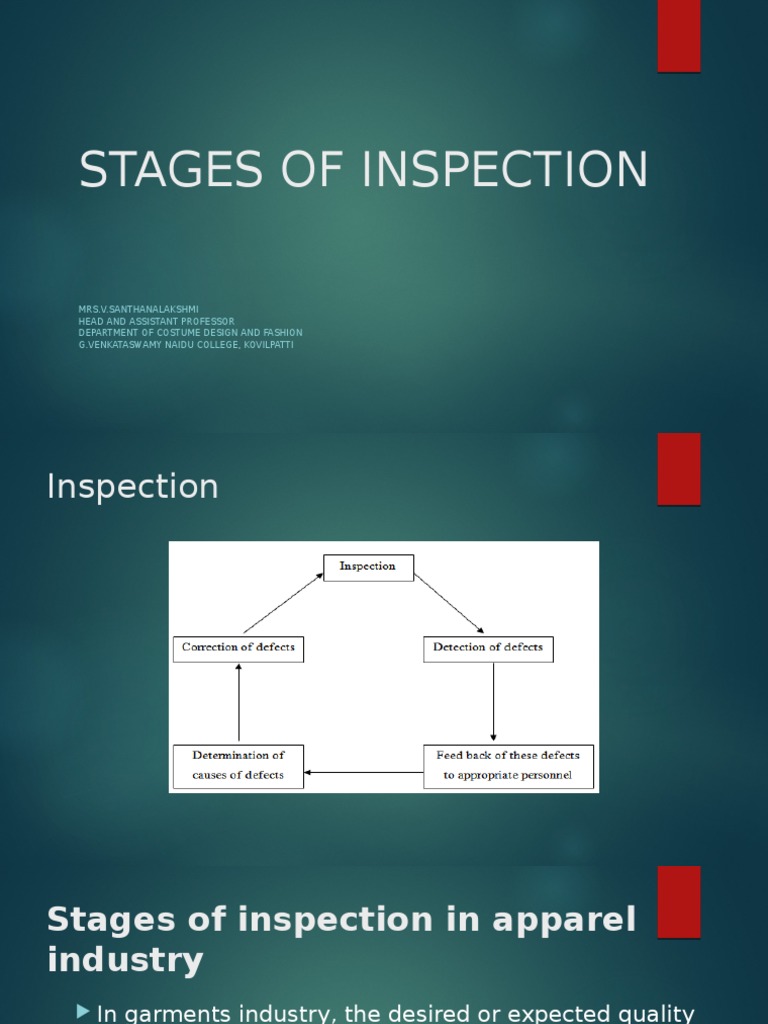 Garment Inspection Stages Explained | PDF | Knitting | Yarn