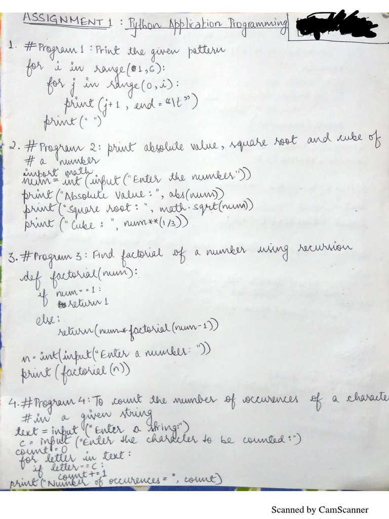Python Assignment1 | PDF
