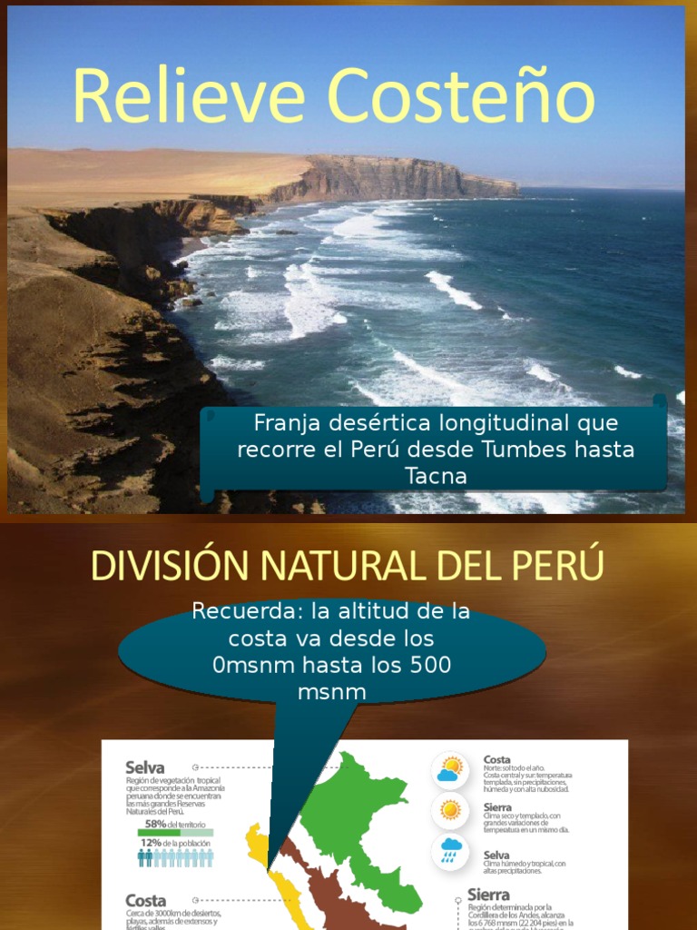 Tema 2 y 3 Relieve Costeño I-Ii | PDF | Duna | Perú