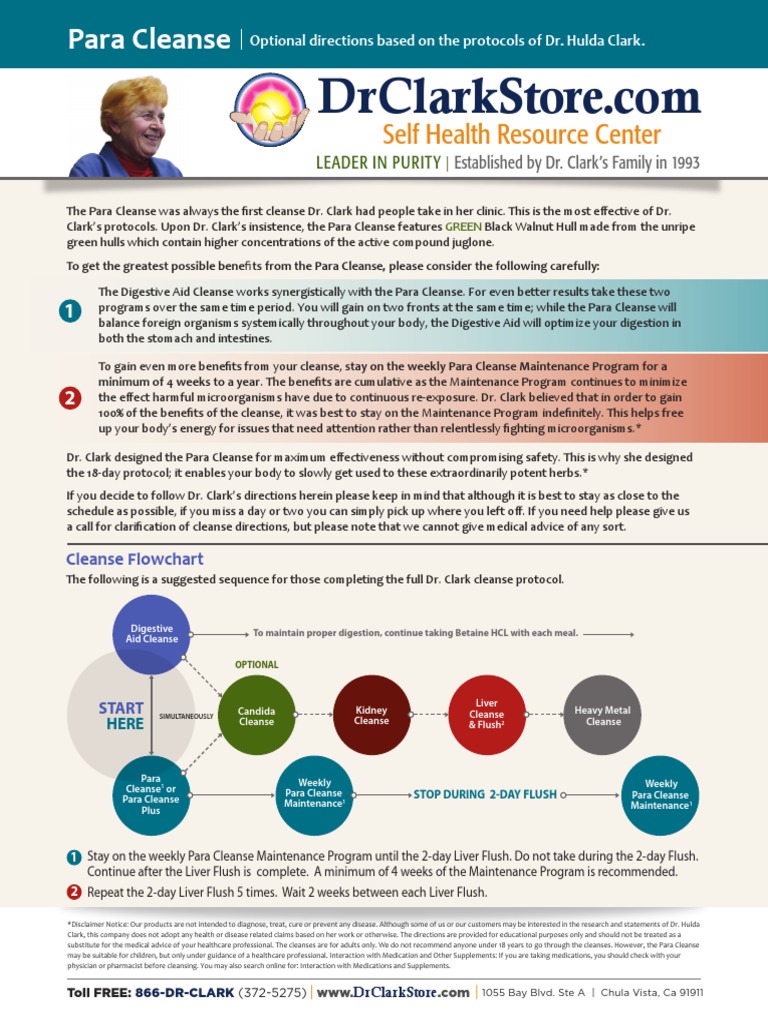 Para Cleanse Instructions 2017 | PDF | Dose (Biochemistry) | Chemistry