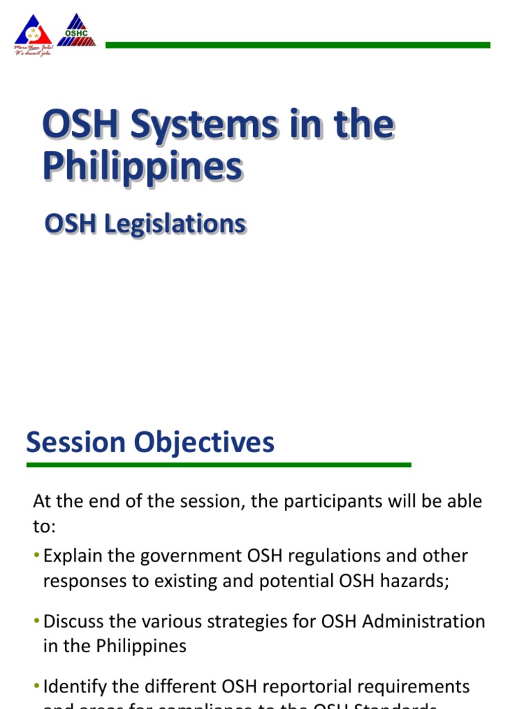 An Overview of Occupational Safety and Health Systems and Regulations ...