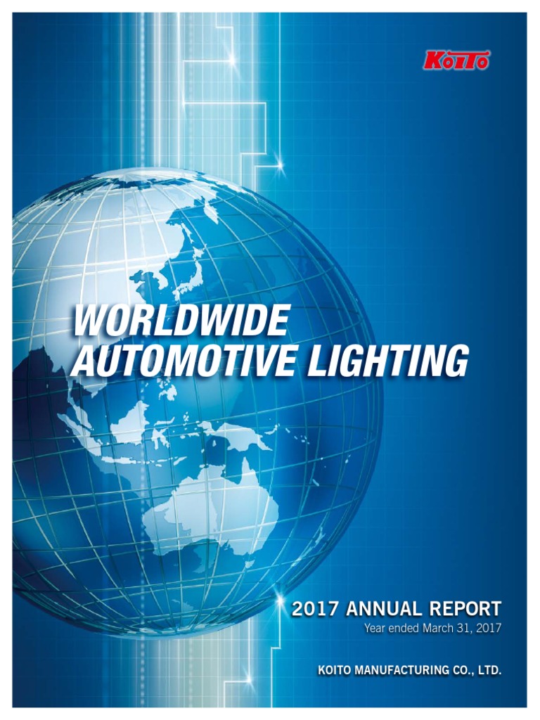 Koito Annual Report - 2017.03.31 | PDF | Headlamp | Car