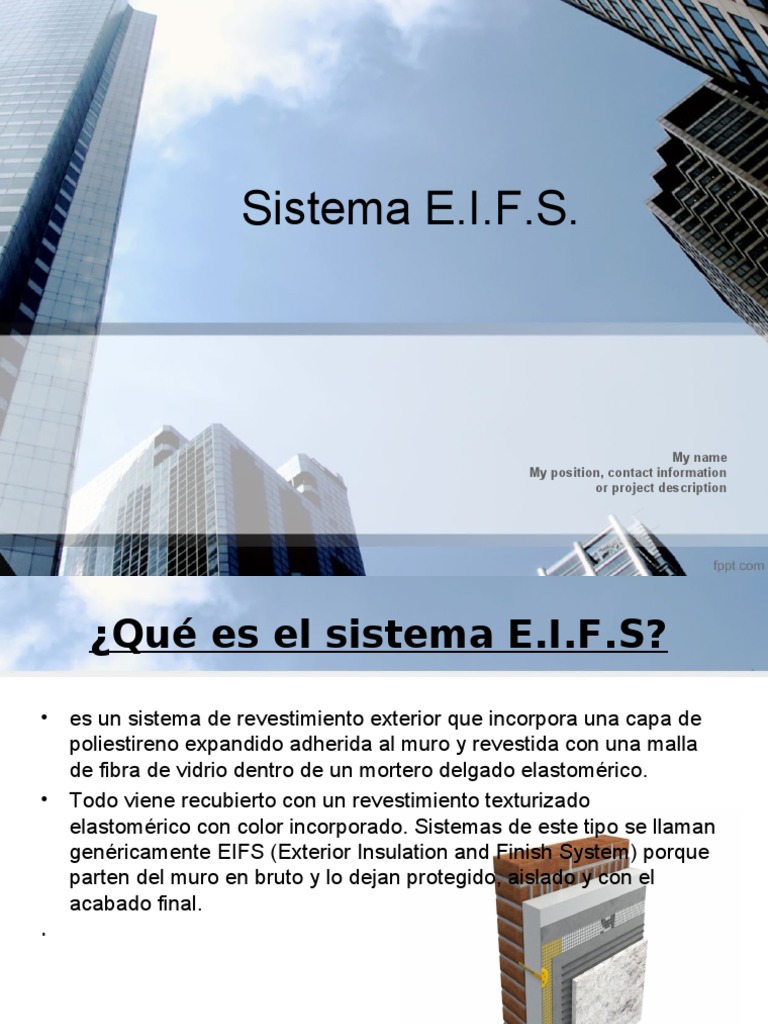 Características del Sistema E.I.F.S. | PDF | Aislamiento térmico | Hormigón