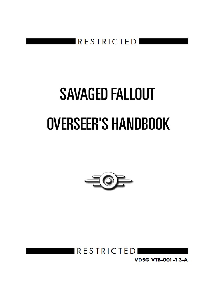 Savaged Fallout Overseer Handbook PDF | PDF | Radiation | Absorbed Dose
