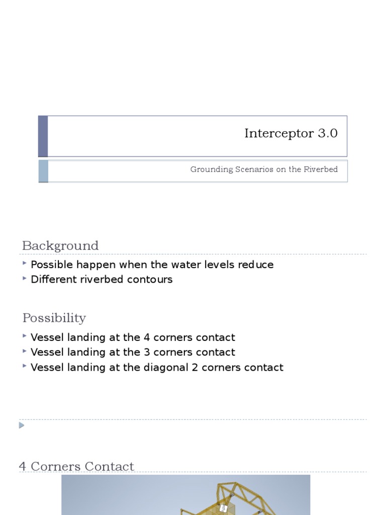 Interceptor 3.0: Grounding Scenarios On The Riverbed | PDF