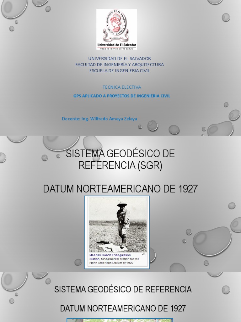 Sistema de Referencia Nad27 | PDF | Tecnología geográfica | Geodesia