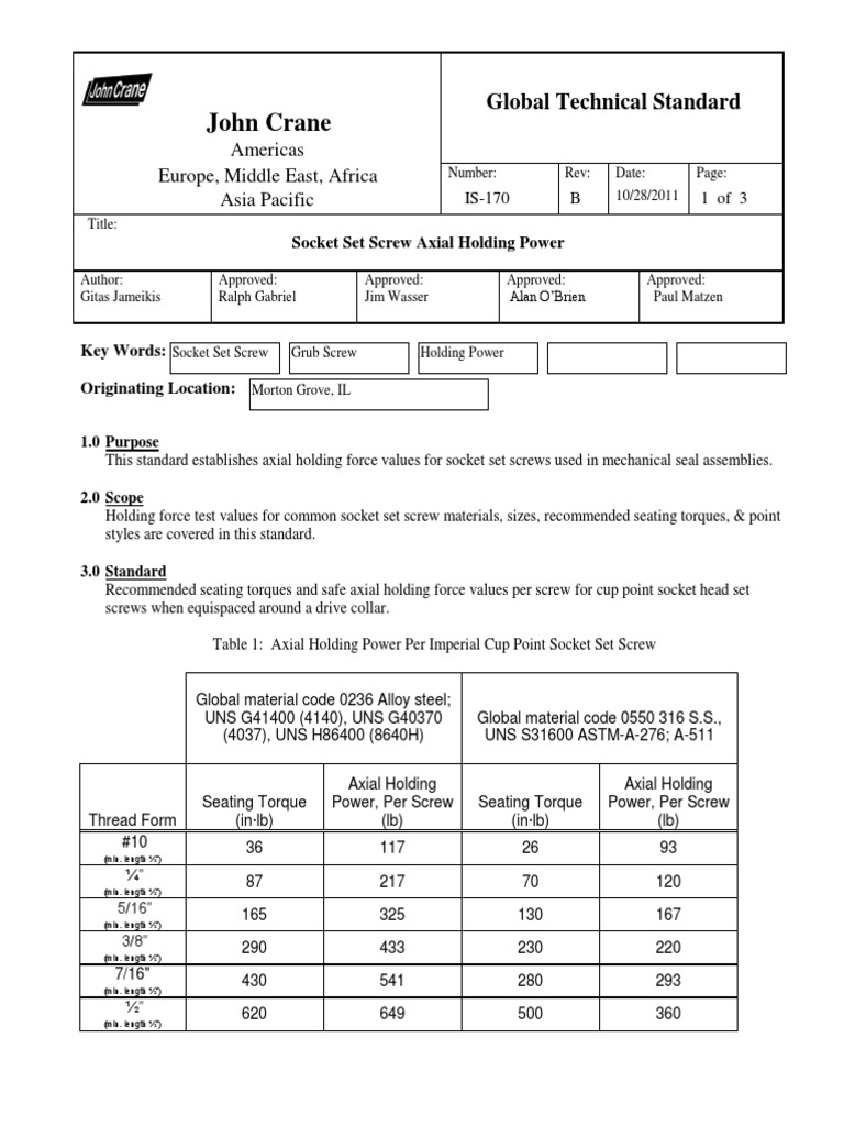 Torque para Prisioneros | PDF | Screw | Mechanical Engineering