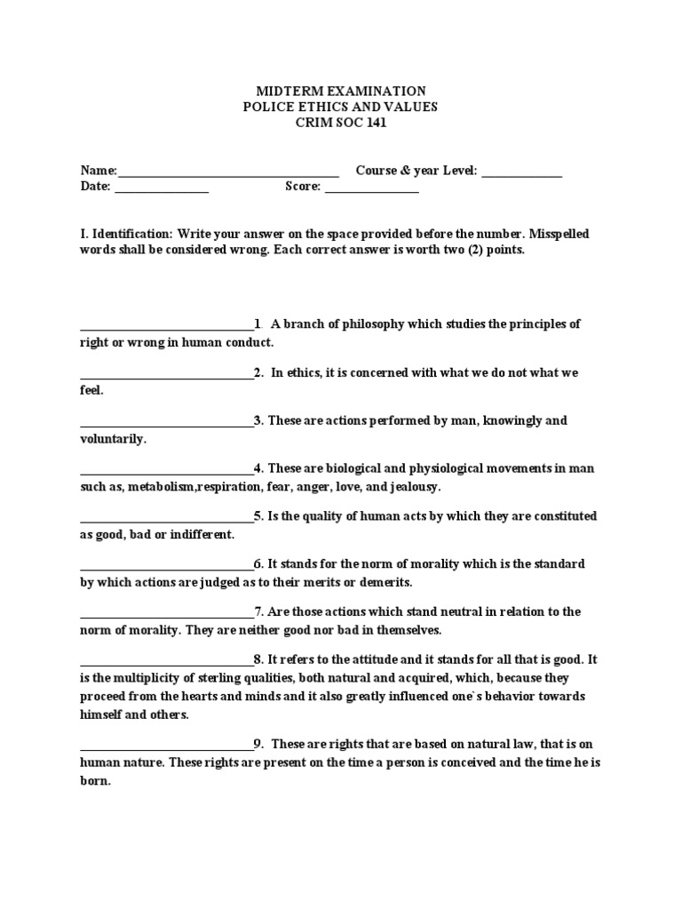 Ethics | PDF | Morality | Intention