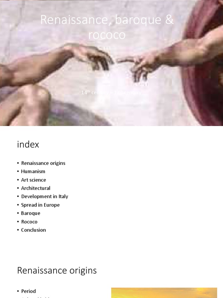 The Evolution of Art, Architecture and Design from the Renaissance to ...