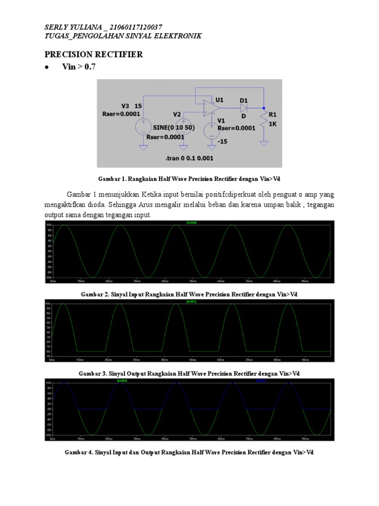 Precision Rectifier Analysis | PDF