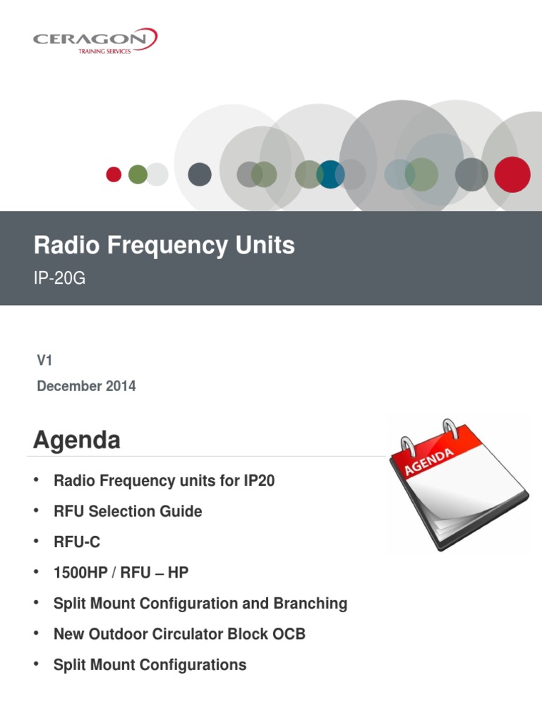 2 IP-20G Radio Frequency Units | PDF | Radio | Wireless