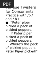 ABC Tongue Twisters | PDF