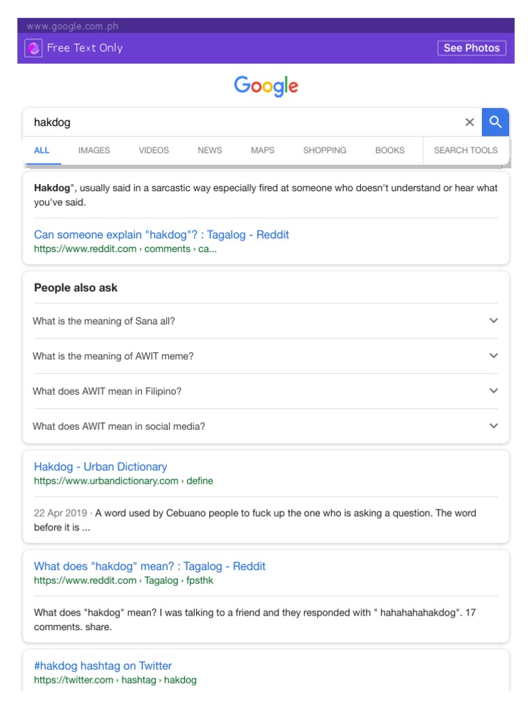 Hakdog: Free Text Only | PDF | Tagalog Language | Hashtag