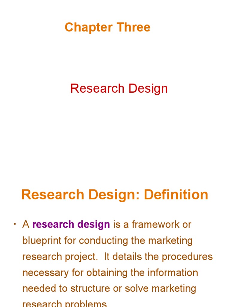Chapter Three: Research Design | PDF | Survey Methodology | Qualitative ...