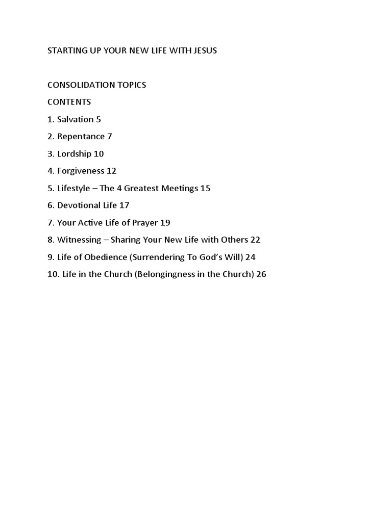 Starting Your New Life With Purpose: A Guide to Growing in Faith ...