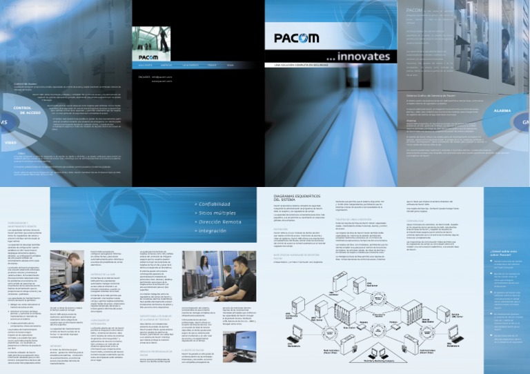 Pacom General Brochure For Products Spanish Language PDF | PDF | Servidor (Computación) | Red de ...
