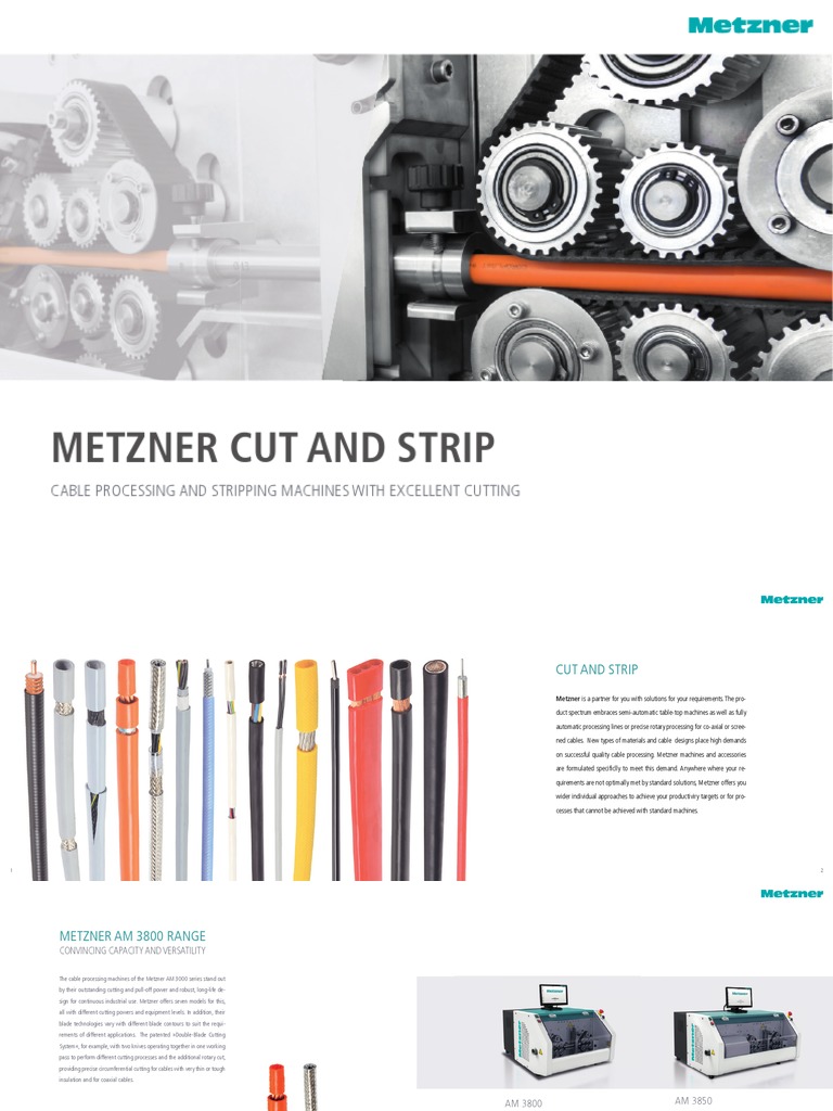 Metzner Cable Processing Solutions | PDF | Coaxial Cable | Belt ...