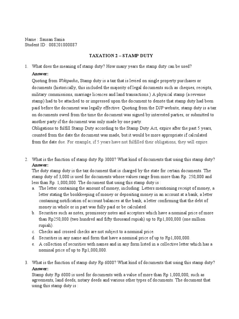 Understanding Stamp Duty Regulations | PDF | Taxation | Taxes