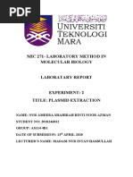 Bio122 Experiment 1 Lab Report | PDF | Microscope | Cell (Biology)