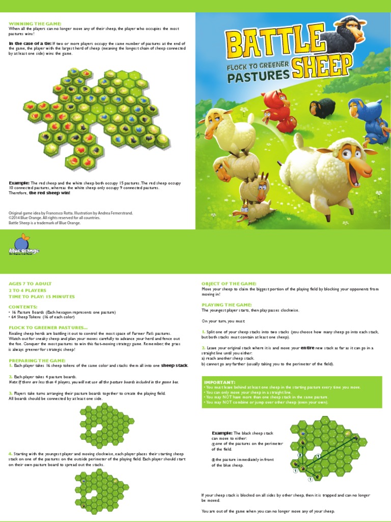 Battle Sheep - Rules (2014) | PDF | Sheep | Leisure