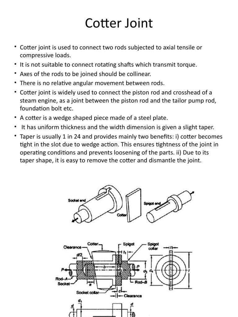 Cotter Joint | PDF | Bending | Stress (Mechanics)