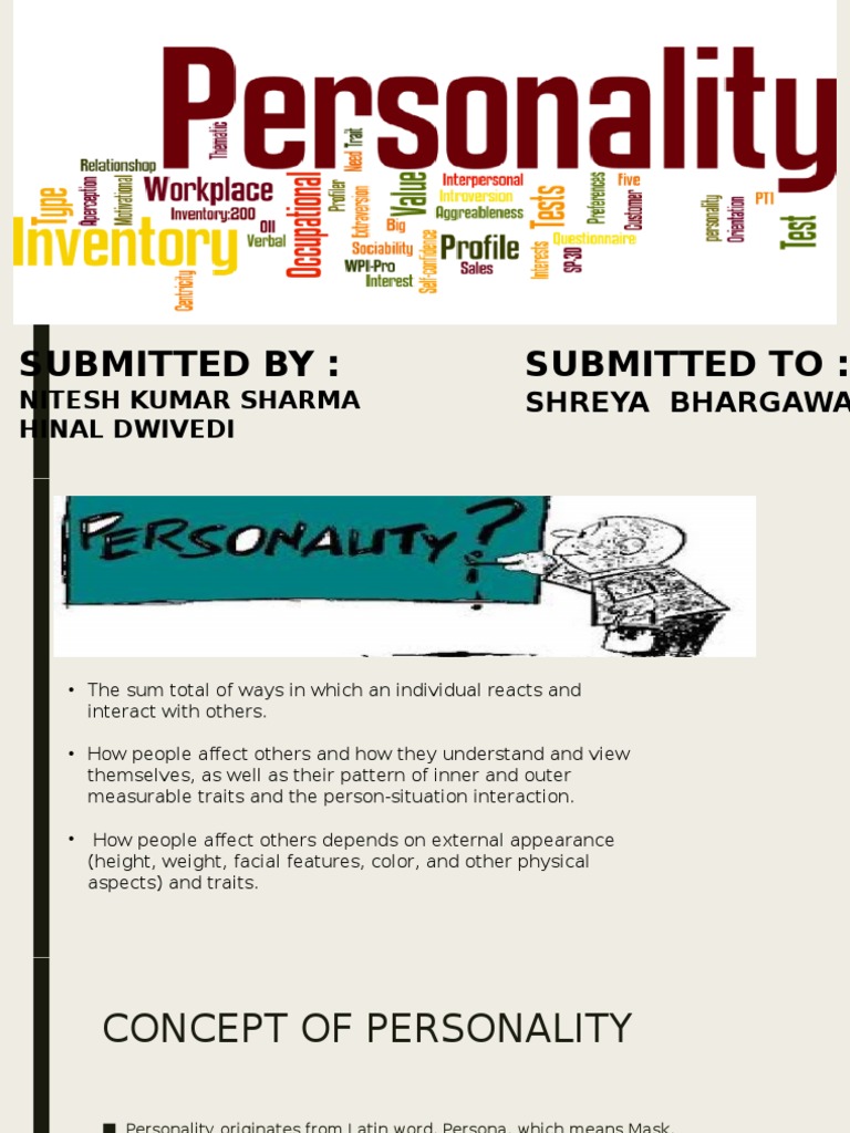 Chapter 2 - PERSONALITY-1 | PDF