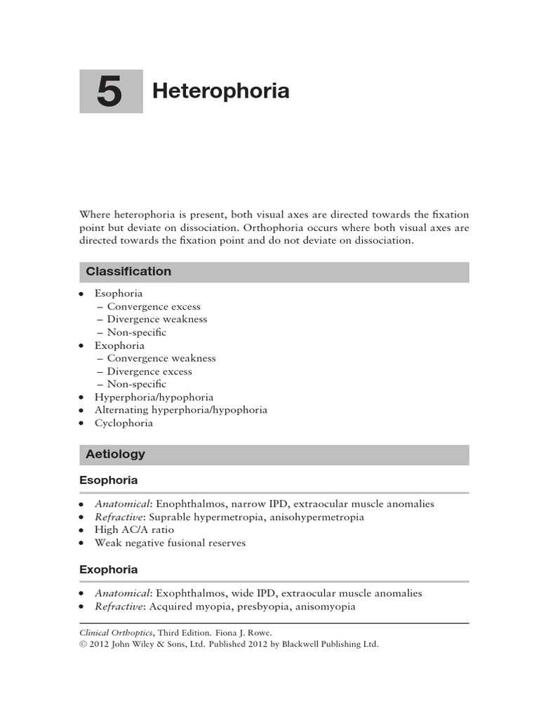 Clinical Orthoptics - Fiona Rowe - 146 | PDF | Visual System | Facial ...