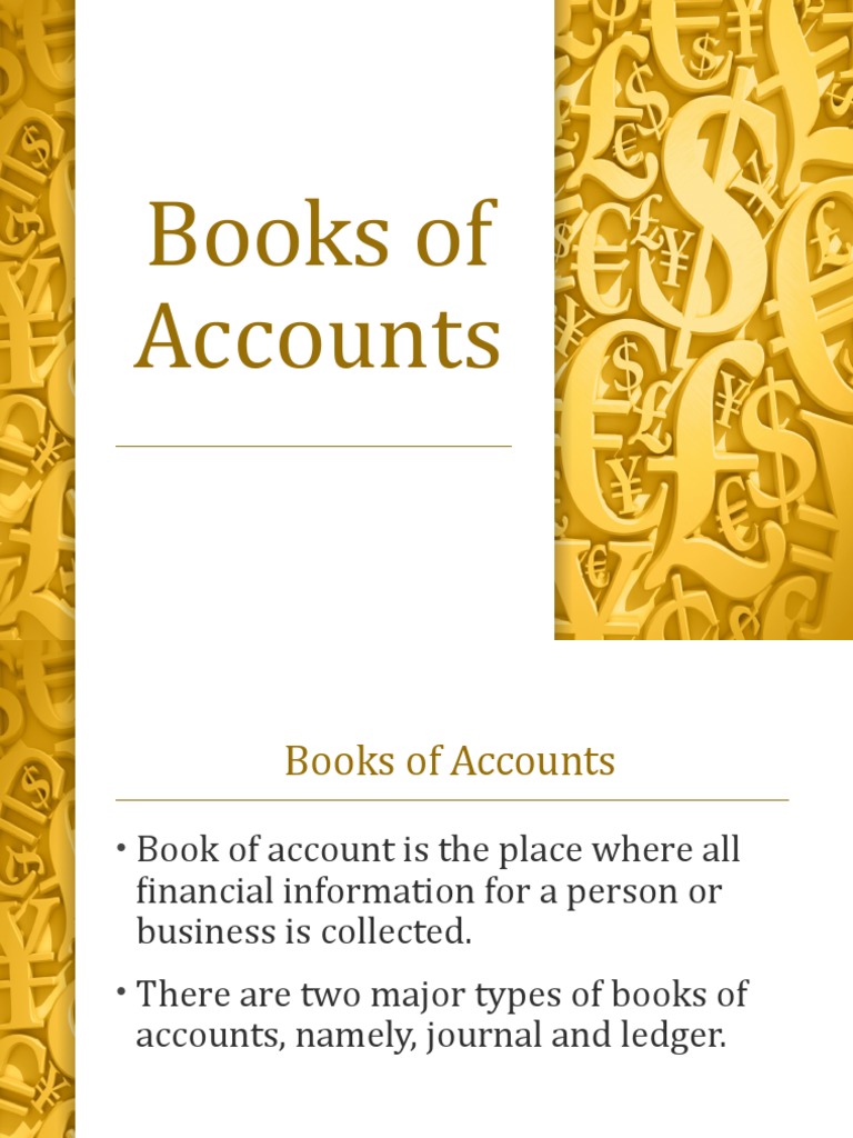 Books of Accounts | PDF | Ledger | Debits And Credits