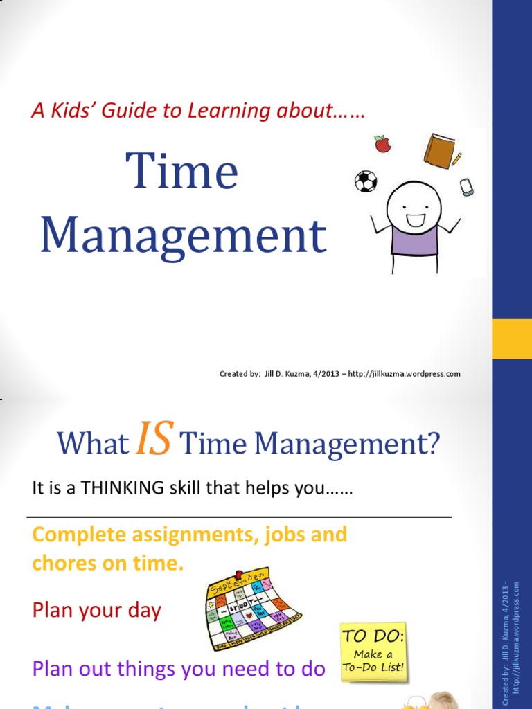 Time Management PPT For Kids PDF | PDF | Educational Psychology | Pedagogy