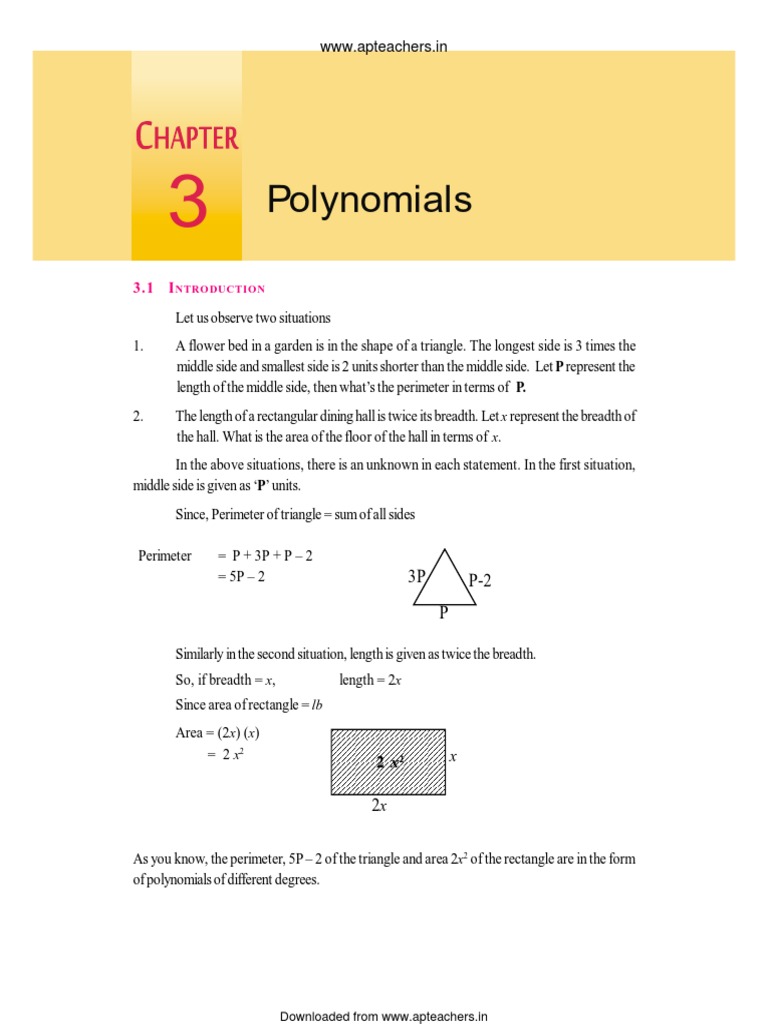 Mathematics Polynomials 3 Eng | PDF | Quadratic Equation | Polynomial