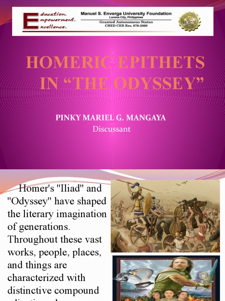 Homeric Epithets Final | Download Free PDF | Odysseus | Odyssey