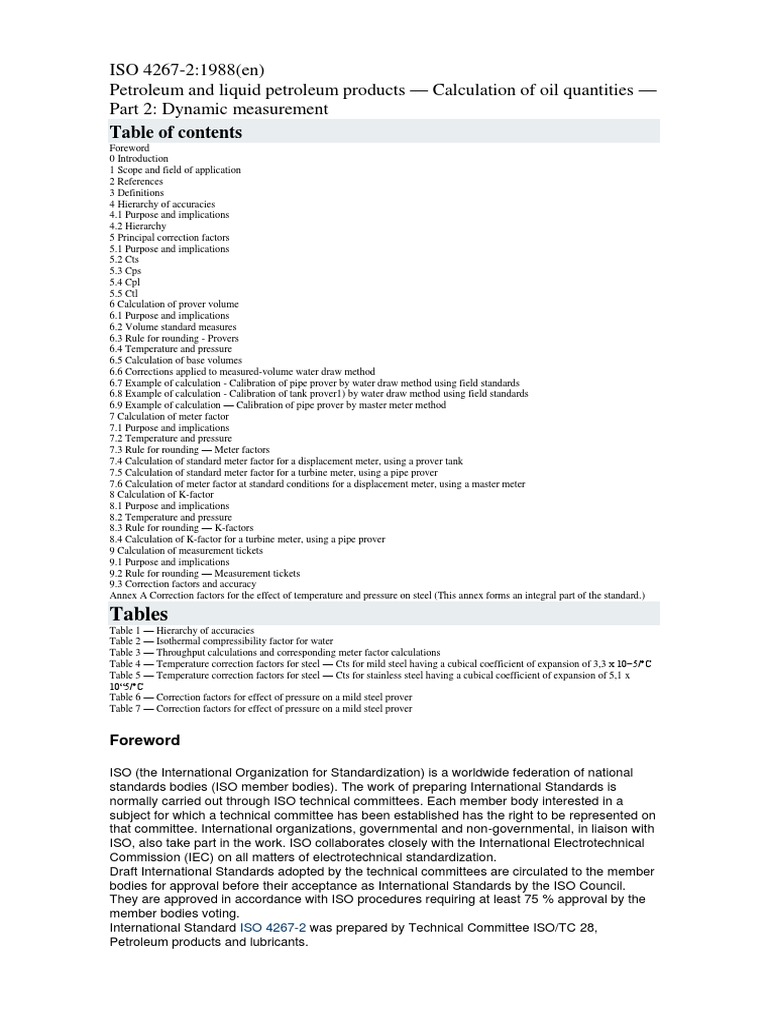 ISO 4267-2: Correction Rounding Standards | PDF | International ...